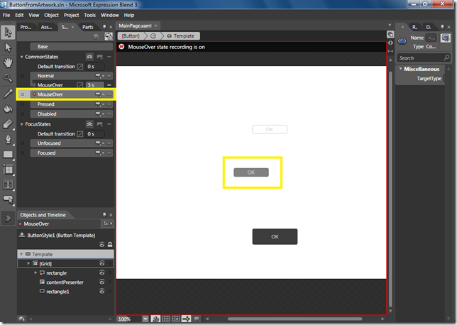 Windows developer future: Expression Blend 3: Support for the Silverlight Visual State Manager